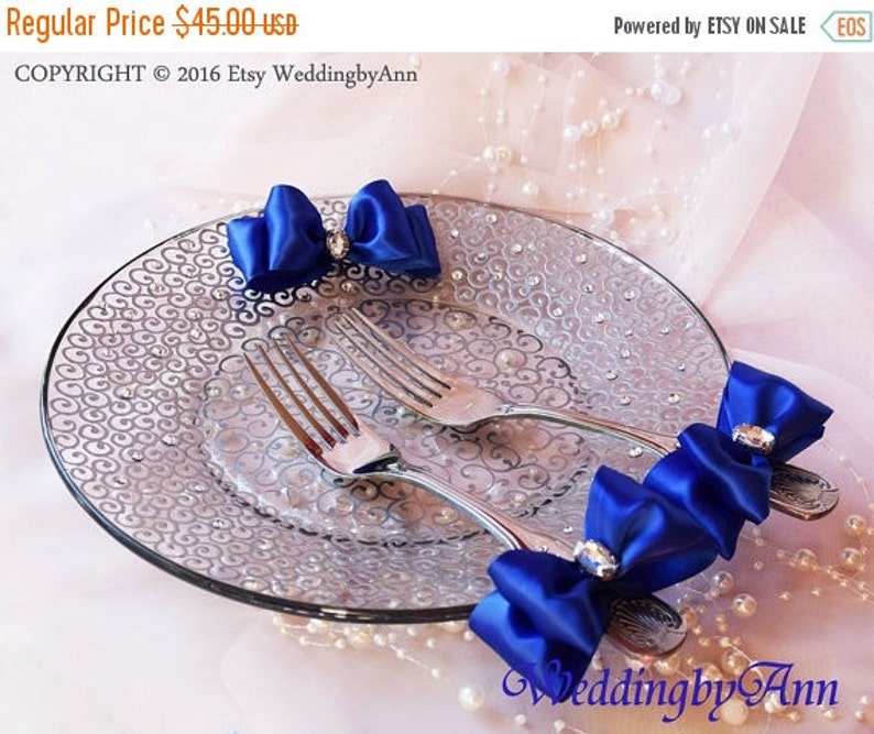 Lavender and Purple Wedding Plate and Forks Set, Table Setting, Wedding ...