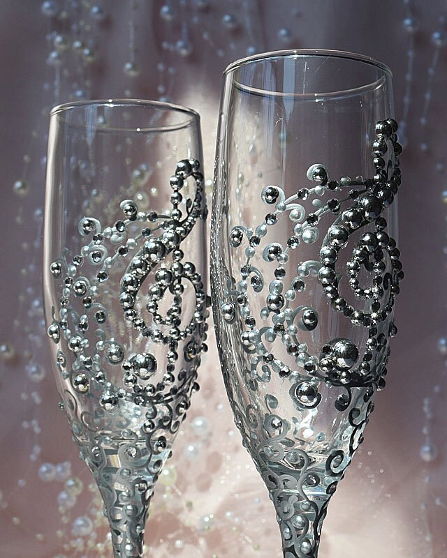 Music Wedding Wedding Toast Glasses Wedding Champagne Flutes - Etsy