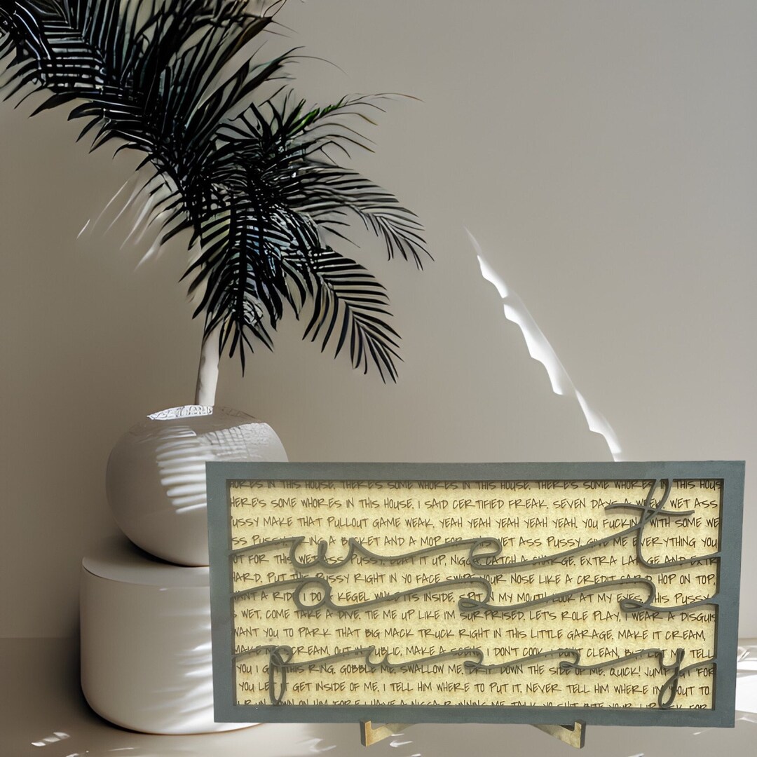 Song Lyric Stand and Frame - Wap - DIGITAL FILE ONLY - Etsy