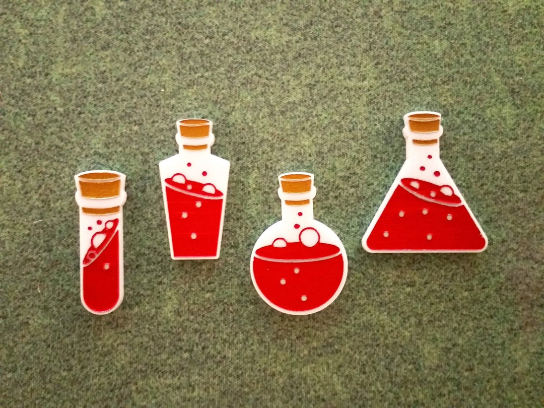 Potion Tokens (5) for Use With D&D 5e - Etsy