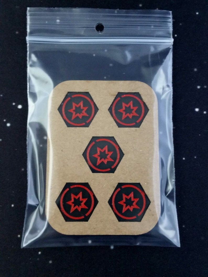 Critical Hit Tokens 5 for Use With X-wing Miniatures Game | Etsy