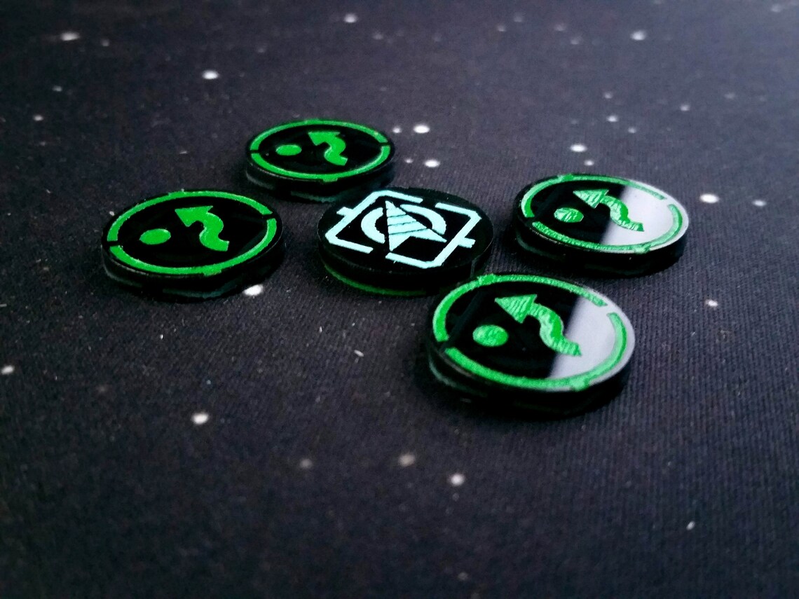 Double-sided Cloak / Evade Tokens for Use With X-wing 2.0 | Etsy