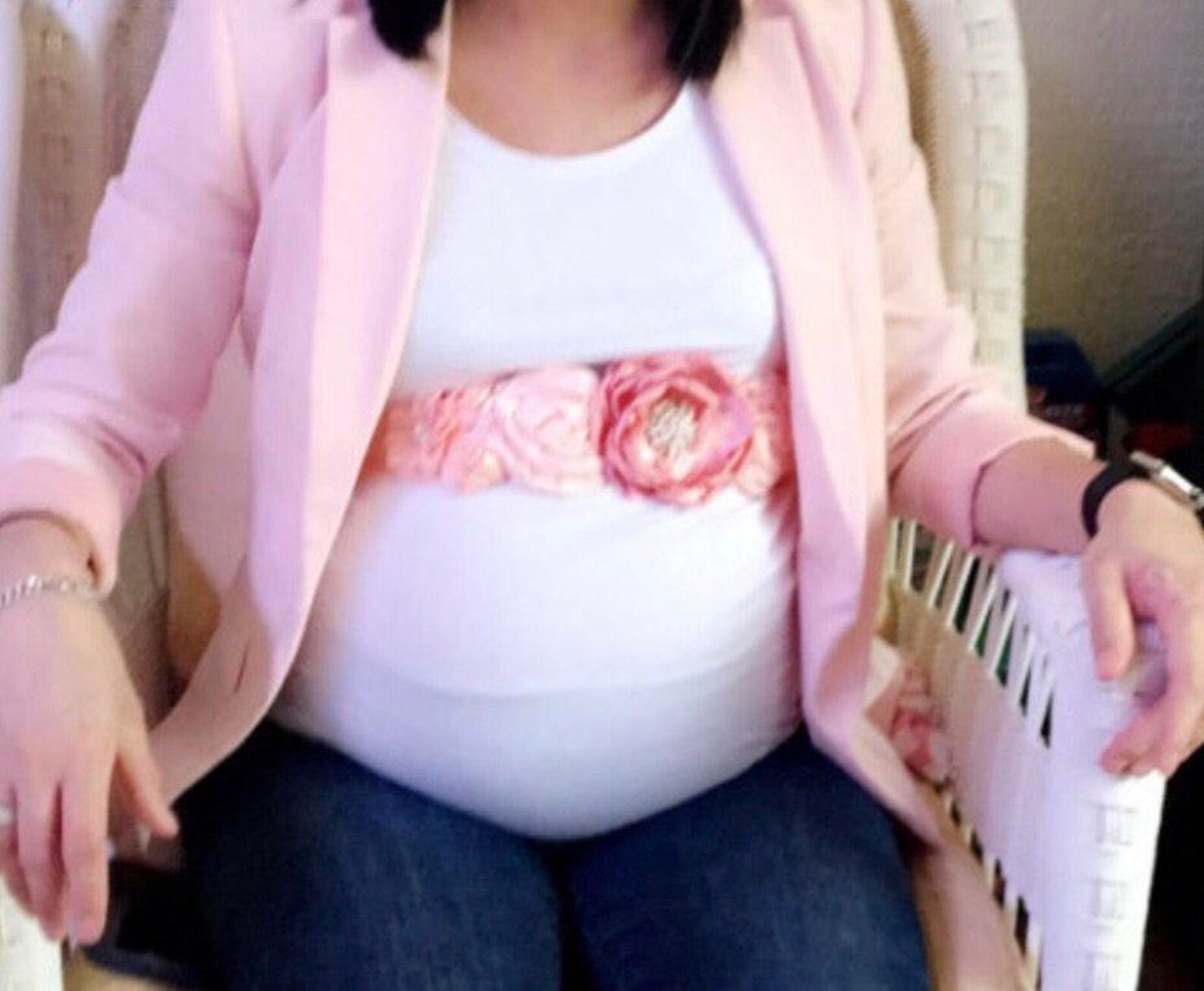 Maternity Sash Peach Maternity Sash Coral Maternity Sash - Etsy