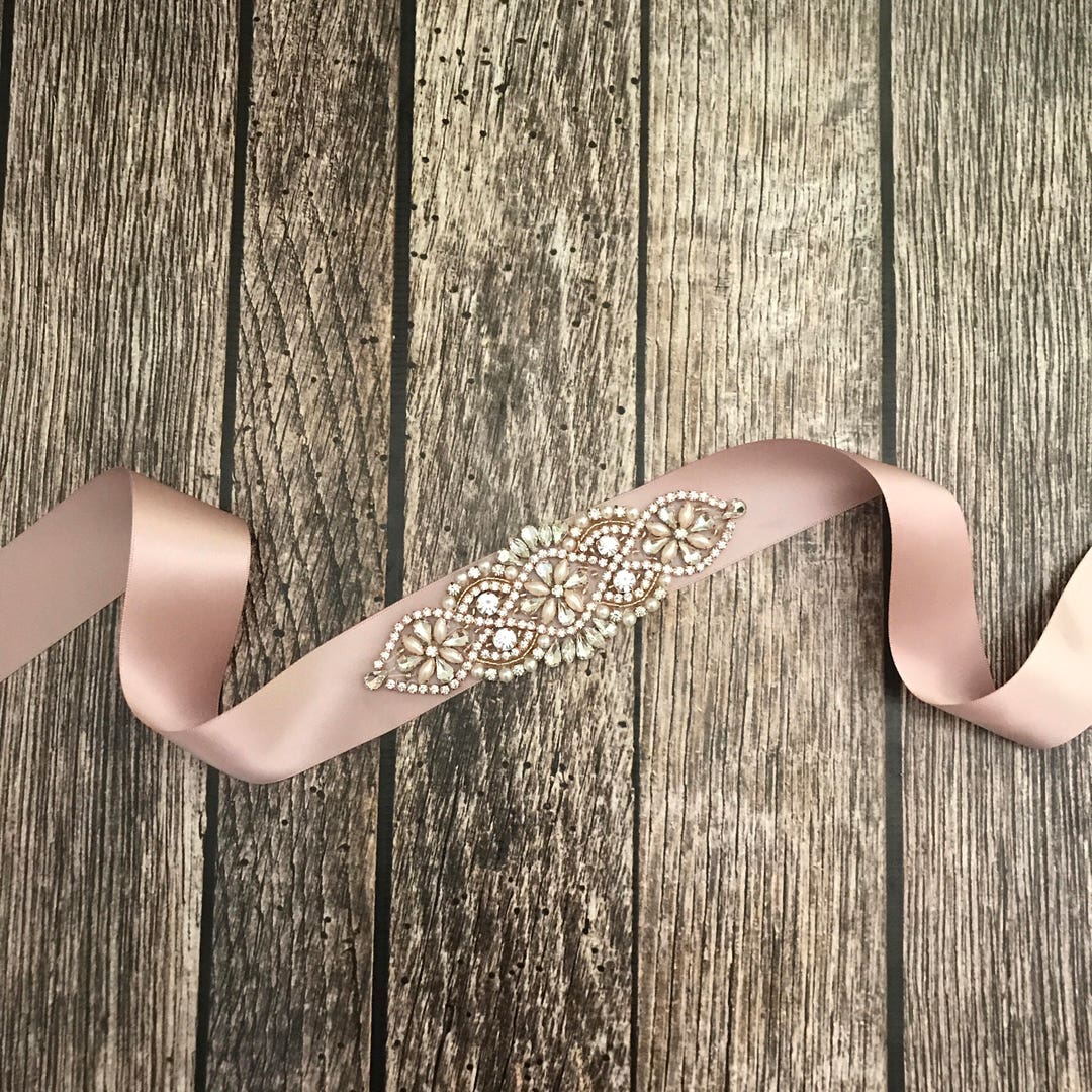 Dusty Pink Sash, Flower Girl Sash, Childrens Sash, Wedding Sash ...