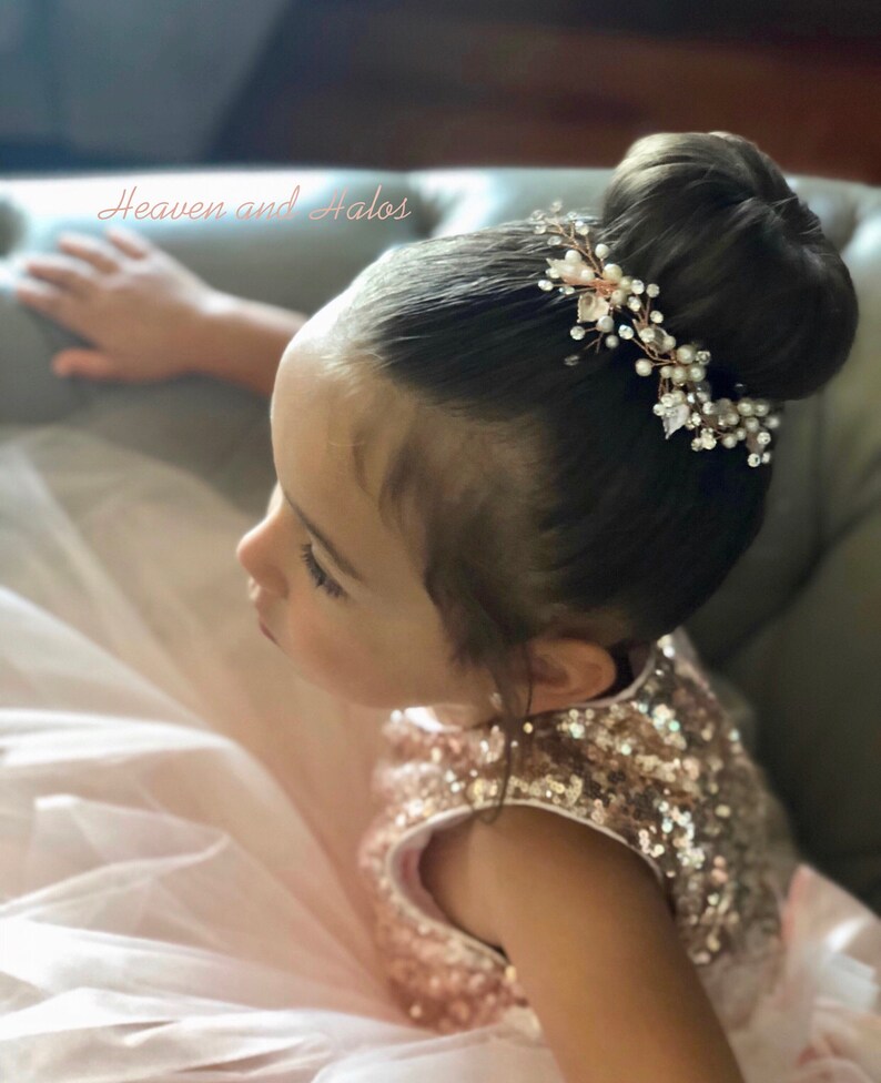 Rose Gold Pins Flower Hair Pin Pearl Hair Pin Babies - Etsy