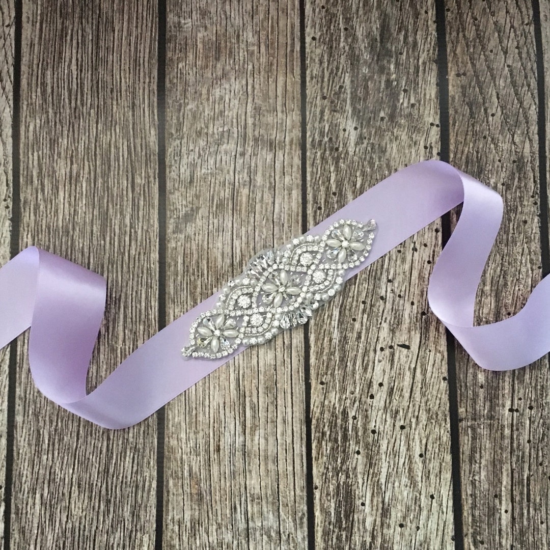 Lavender Sash, Flower Girl Sash, Childrens Sash, Wedding Sash ...