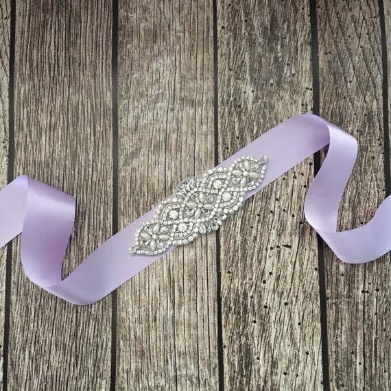 Lavender Sash Flower Girl Sash Childrens Sash Wedding Sash | Etsy