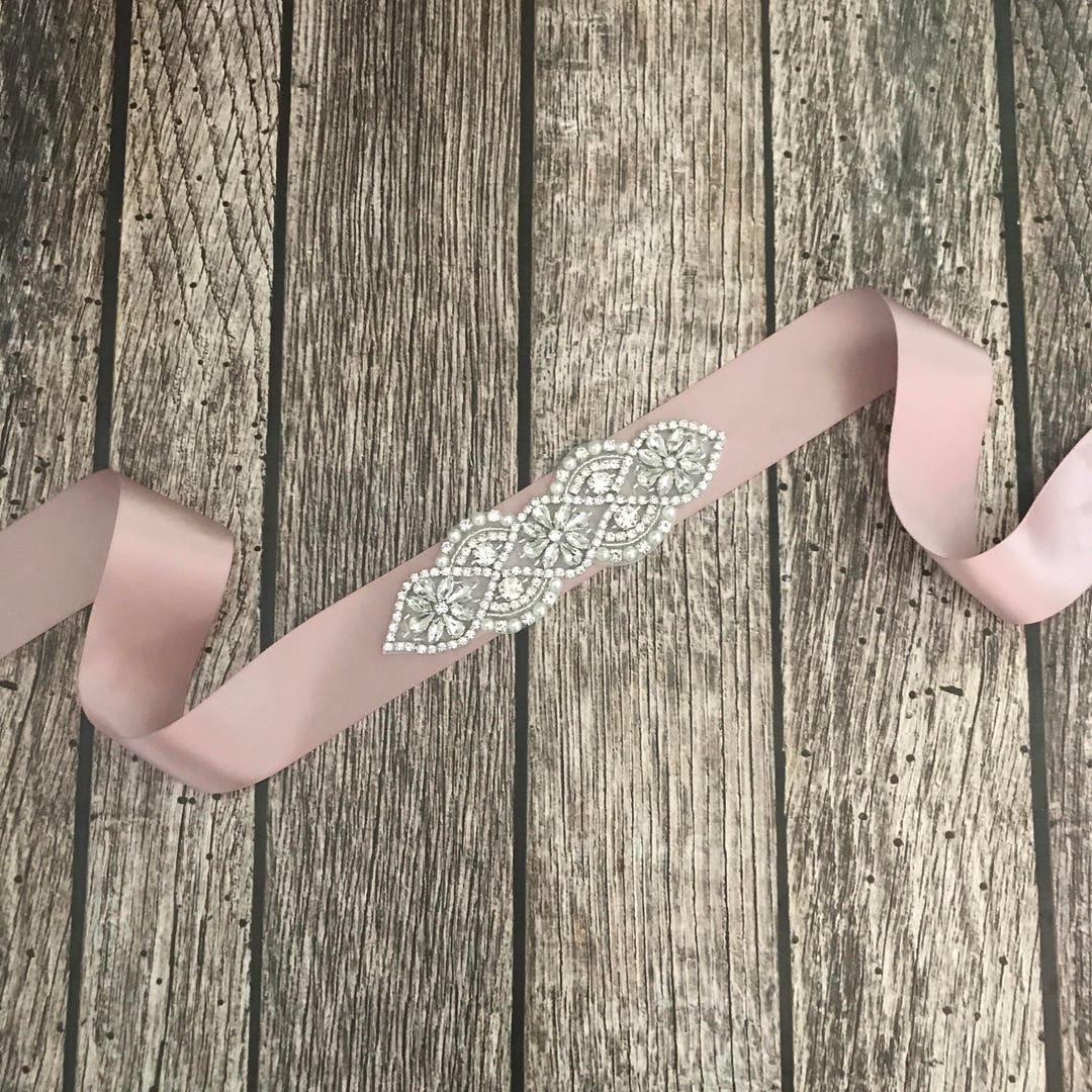 Dusty Pink Sash Flower Girl Sash Childrens Sash Wedding - Etsy