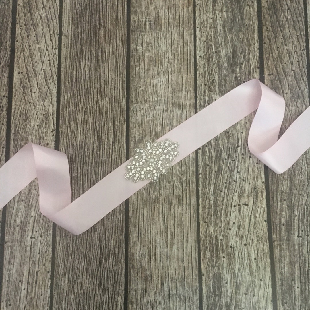 Light Pink Sash, Flower Girl Sash, Childrens Sash, Wedding Sash ...