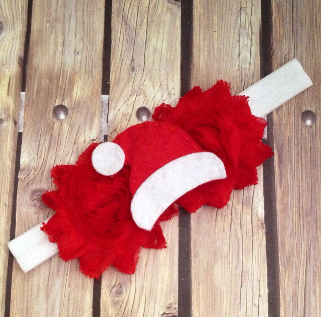 Christmas Headband, Holiday Headband, Santa Headband, Red Headband ...