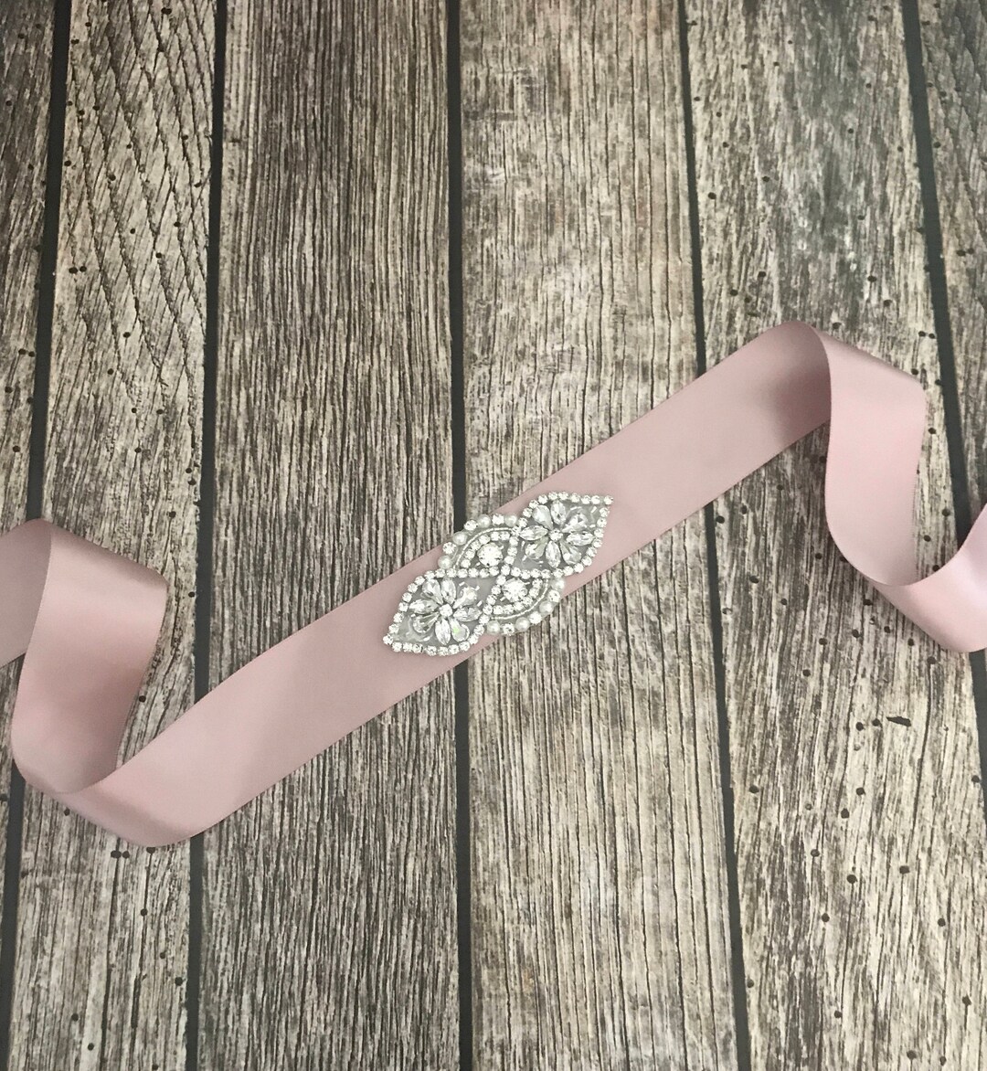 Dusty Pink Sash, Flower Girl Sash, Childrens Sash, Wedding Sash ...