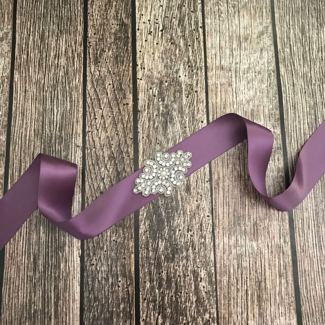 Amathyst Sash, Flower Girl Sash, Childrens Sash, Wedding Sash ...