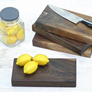 Mini Butcher Block, Salvaged Black Walnut Chopping Block, Cutting Board ...