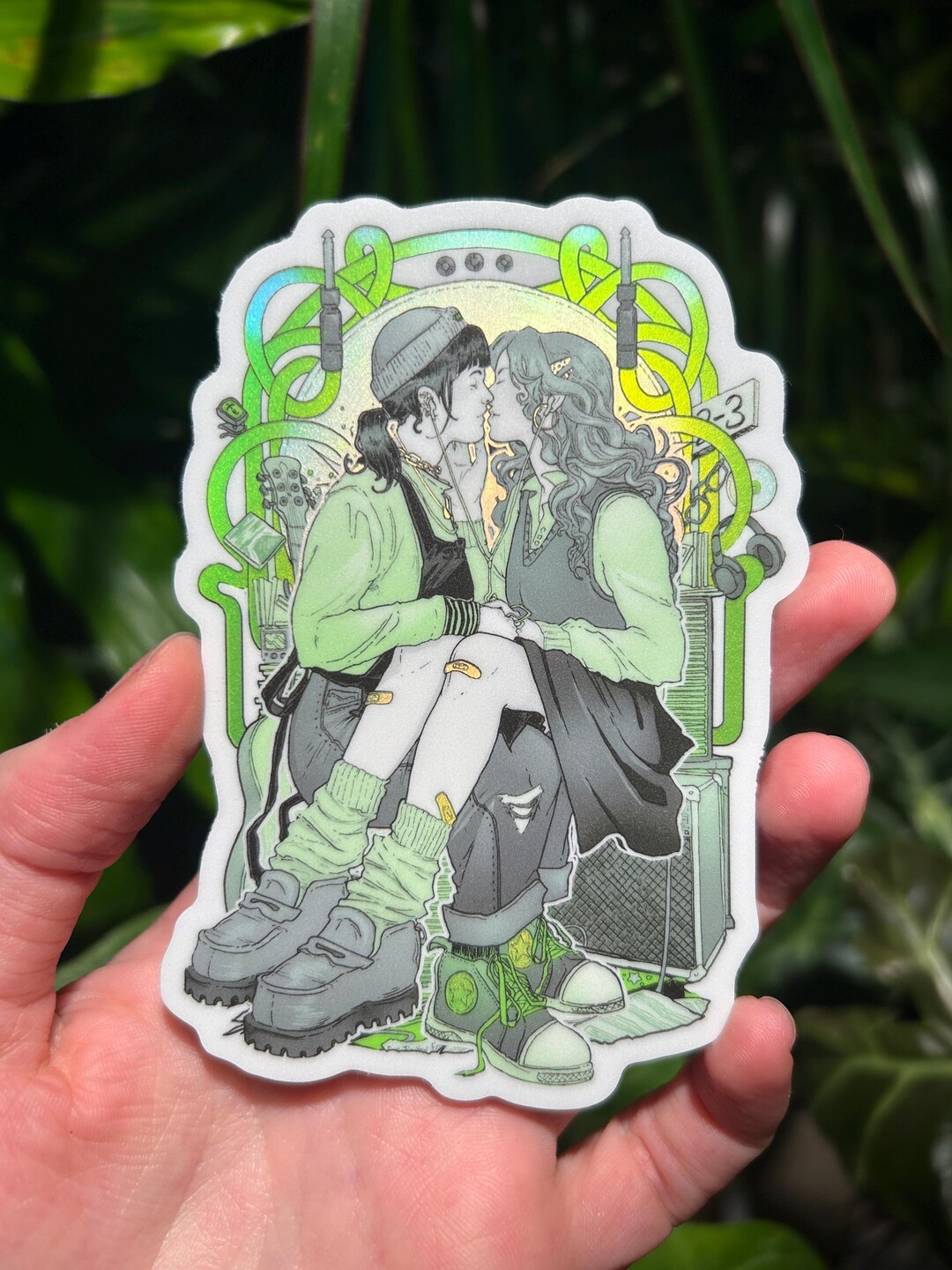 Green Yuri Sticker - Etsy