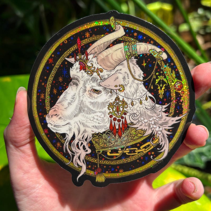 Mountain Goat Sticker - Etsy