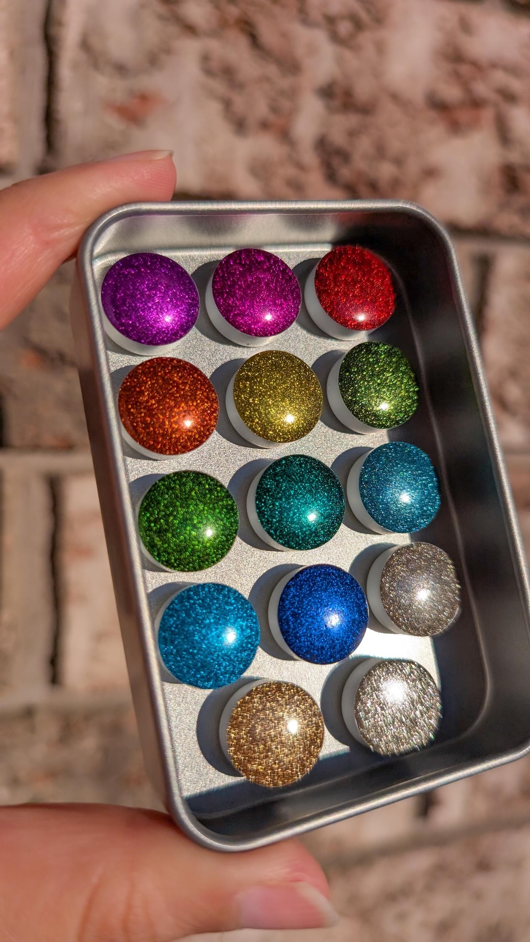 The Prisma Palette: Set of 14 Intensely Sparkly Handmade Watercolour ...