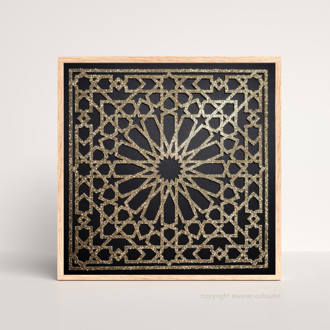 Infinite Illumination 3D Artwork | Islamic Geometry Paper Craft - Etsy