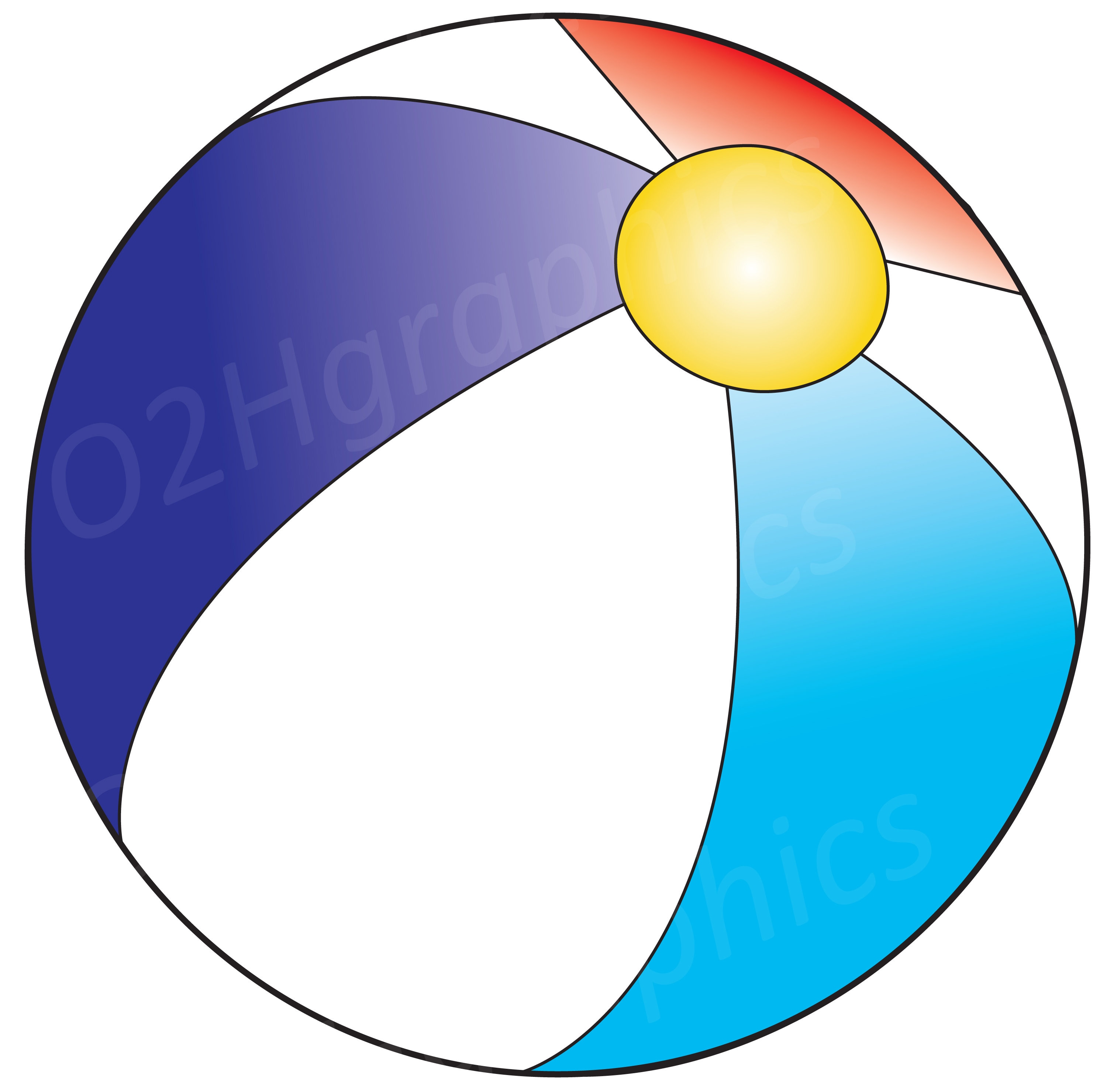 Beach Ball Vector Png