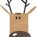 Reindeer Clipart, Deer Clipart, Rudolph, Christmas Clipart, Animal ...