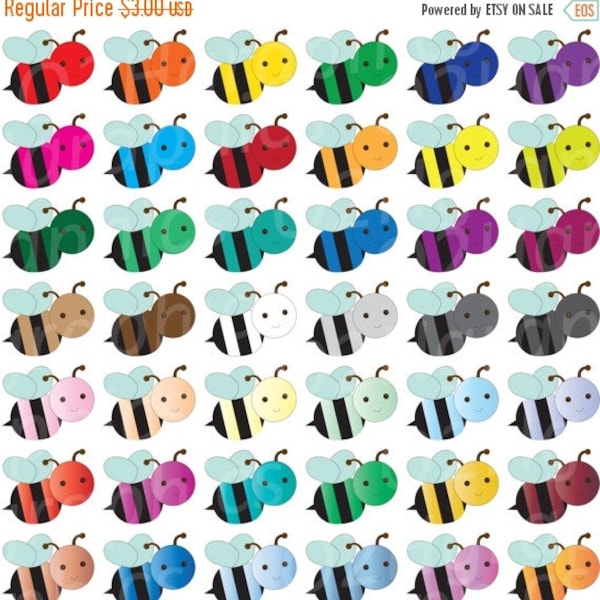 Bumble Bee Clipart - Etsy