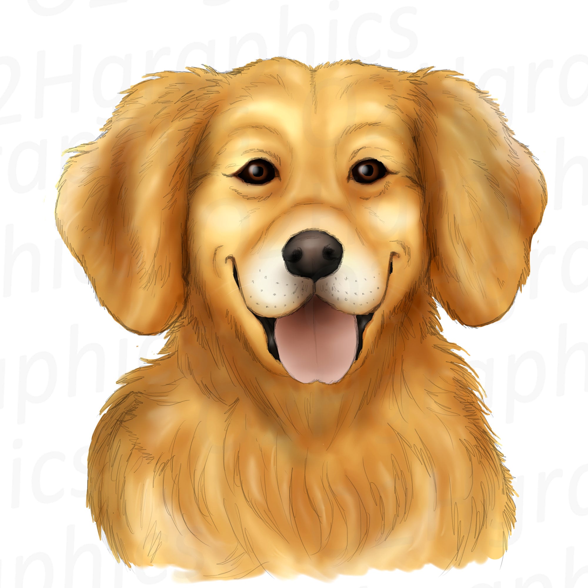 Golden Retriever Puppy Clip Art