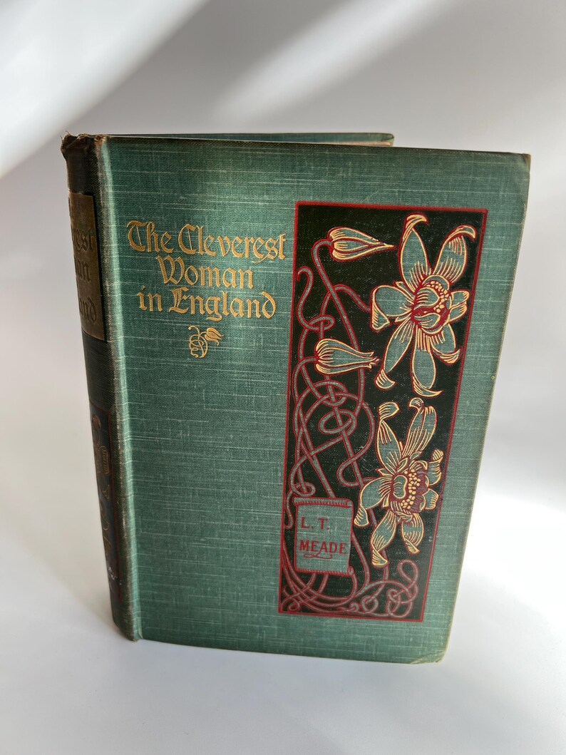 Antique Book – the Cleverest Woman in England – Beautiful Green Cover ...