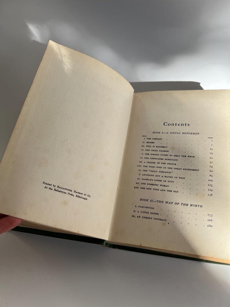 Antique Book – the Cleverest Woman in England – Beautiful Green Cover ...