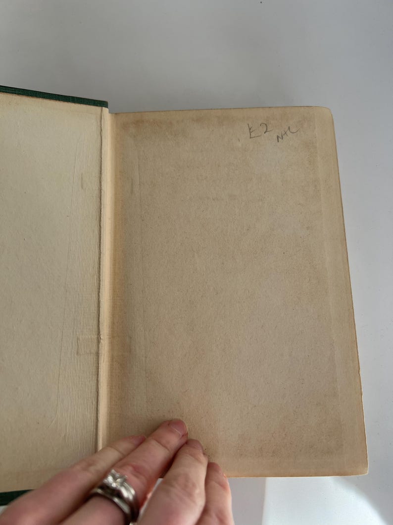 Antique Book – the Cleverest Woman in England – Beautiful Green Cover ...