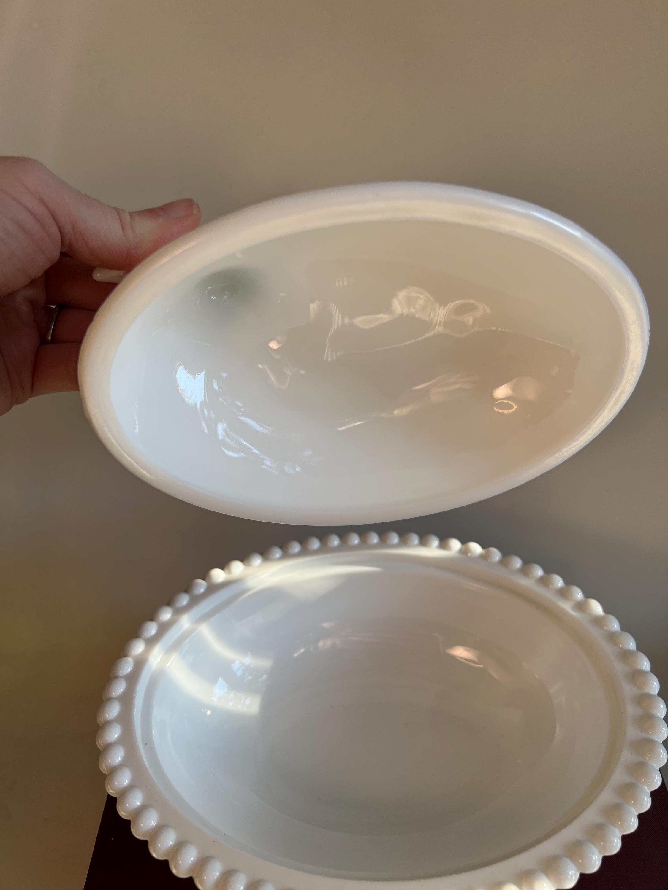 Vintage Milk Glass Hen on Nest Candy Dish Whimsical Farmhouse Decor ...