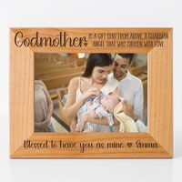 Godparents Picture Frame, Baptism Gifts, Godmother Gifts, Godfather ...
