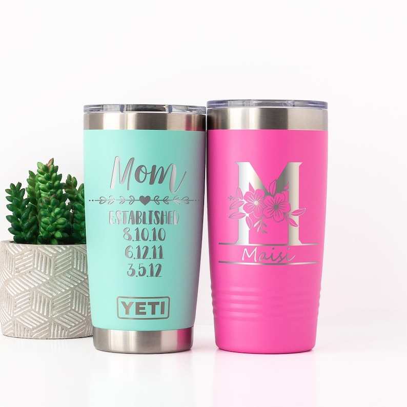 Personalized Yeti Tumbler or Polar Camel: Engraved Monogram Gift - Etsy