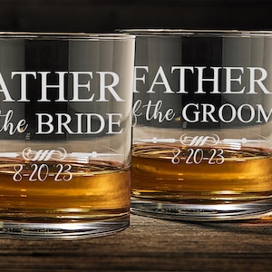 Engraved Whiskey Glass, Father of the Bride/groom Gift - Etsy