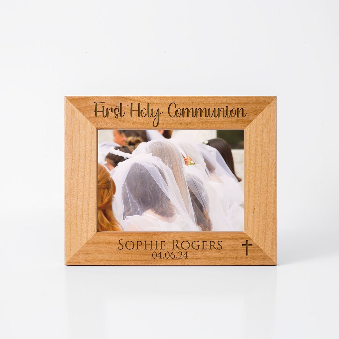 First Communion Picture Frame, Personalized Gift, Religious Gifts ...