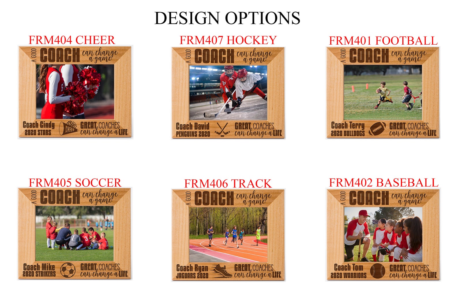 Soccer, Coach, Personalized Picture Frame, Custom Photo Frame, Ships ...