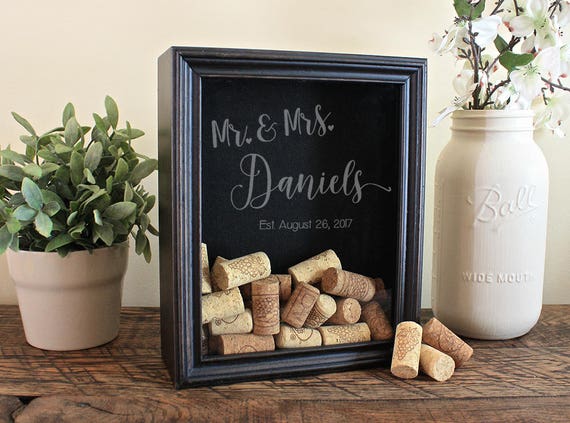 Personalized Wine Cork Holder Wedding Gift Wedding Guest