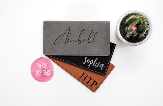 Checkbook Cover Personalized - Etsy