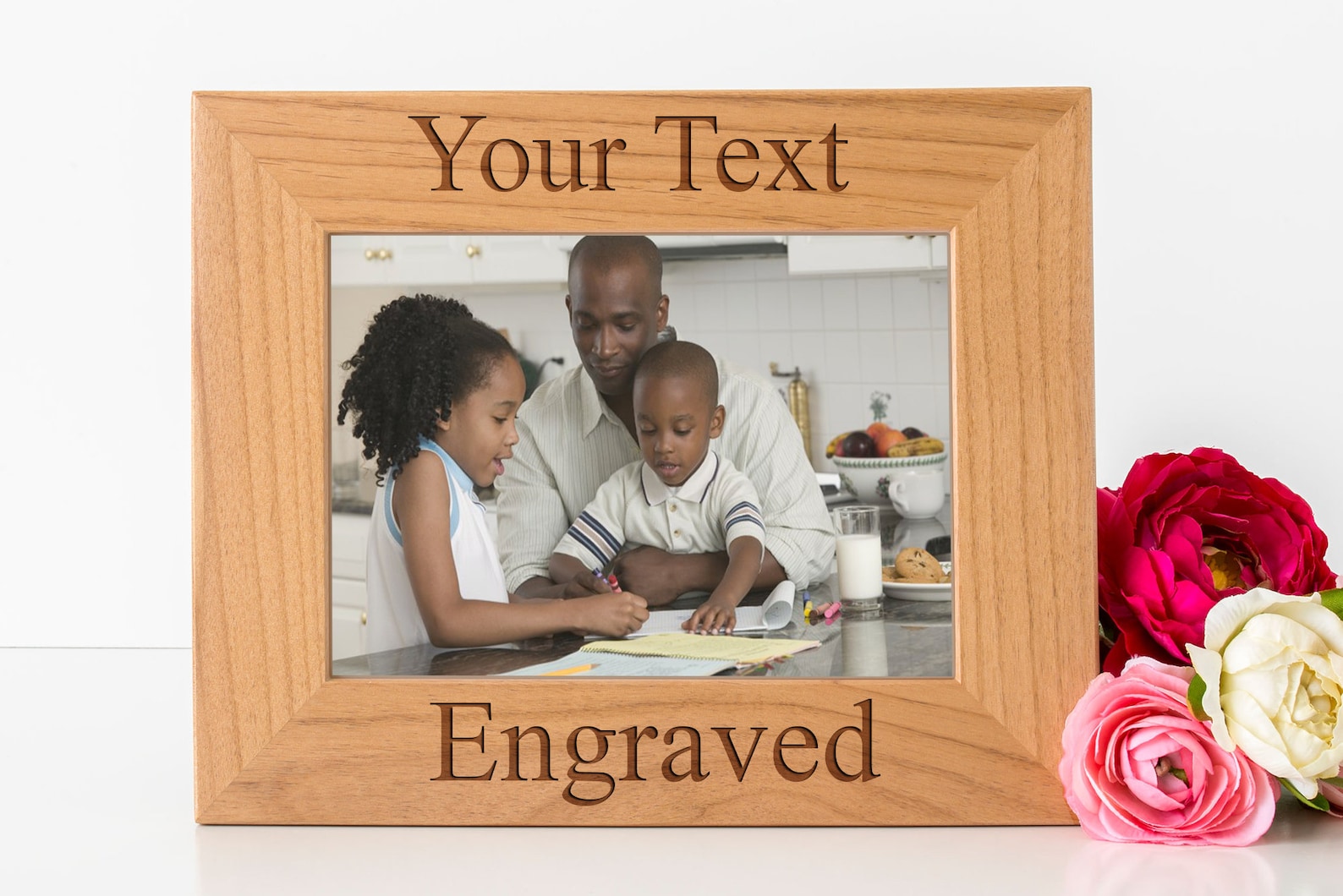 Personalized Engraved Custom Wood Picture Frame, Wedding Frame, Gift ...