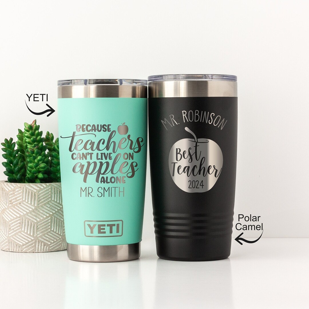 Personalized Yeti or Polar Camel Tumbler Teacher Appreciation Gift 20oz ...