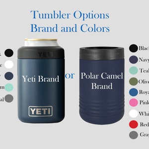 Personalized Custom Engraved YETI or Polar Camel Can Coolers for ...