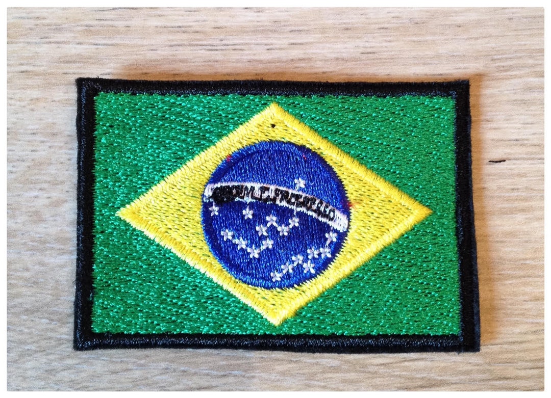 Iron-on Patch, Sew-on or Glue-on Patch Brazil/brazilian Flag - Etsy