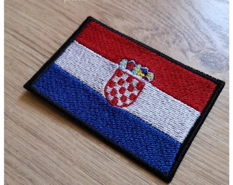 FLAG Patch Backpack National Iron on Glue Embroidered Applique Croatia ...