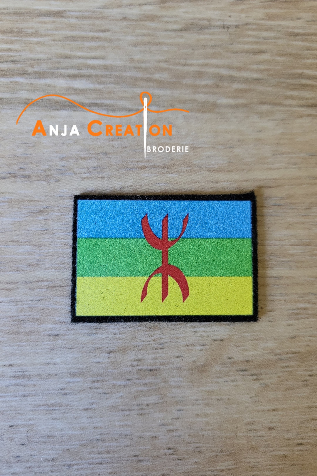 Small Printed Patch Berber Flag Iron-on Patch Made in France ...