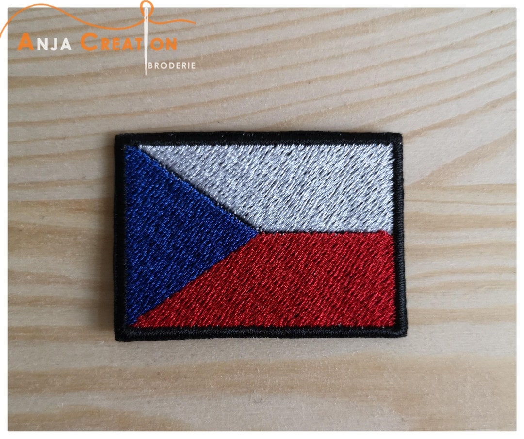 Thermo-adhesive Patch, Sewing or Glue Patch Flag Czech Republic/czech Republic/czechia - Etsy