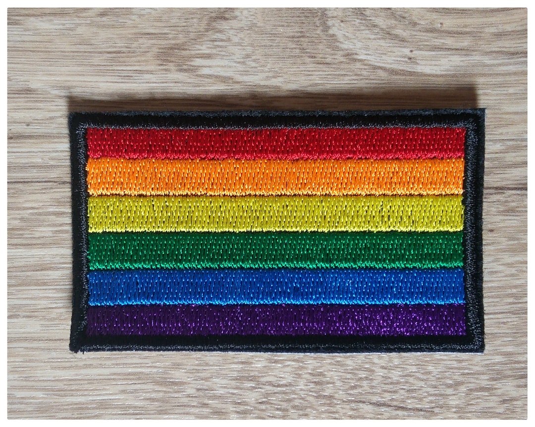 Patch Badge Gay Pride Flag 7cm by 4cm - Etsy