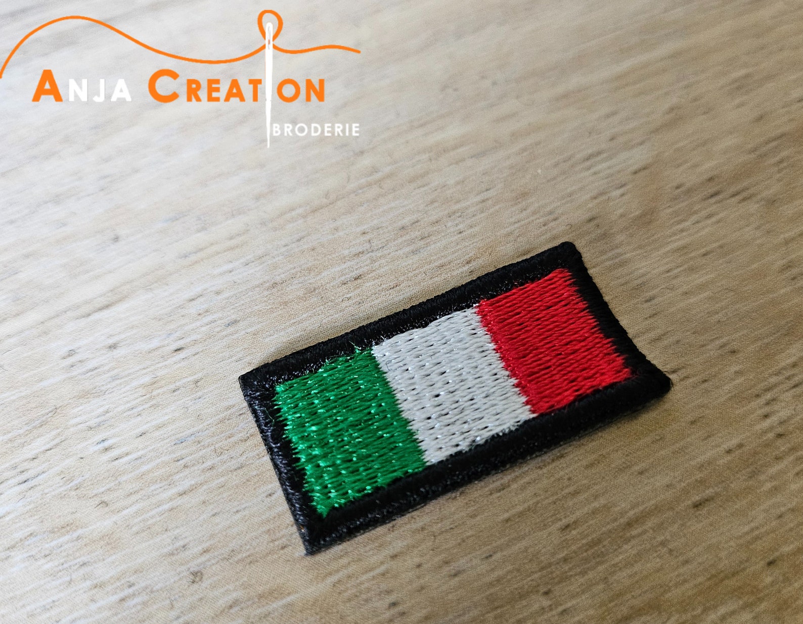 Badge, Embroidered Patch to Sew or Stick Italian Flag Italy 3 Cm Wide ...