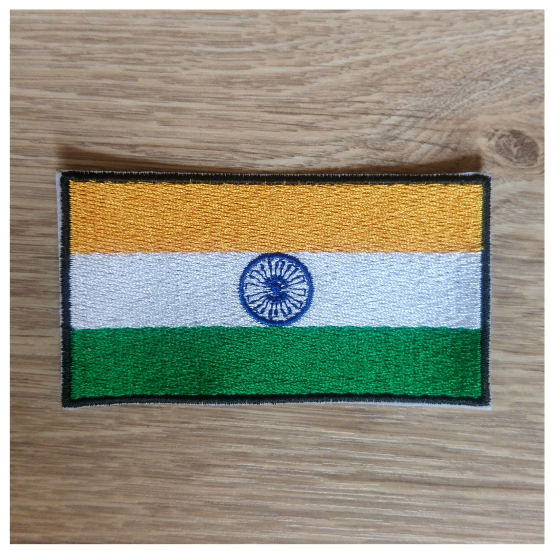 Iron-on Patch, Patch to Sew or Stick on Indian Flag/india/india - Etsy