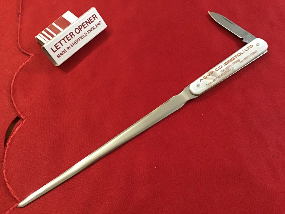 Desk / Letter Opener Imt. Mother of Pearl Marked as Shown - Etsy