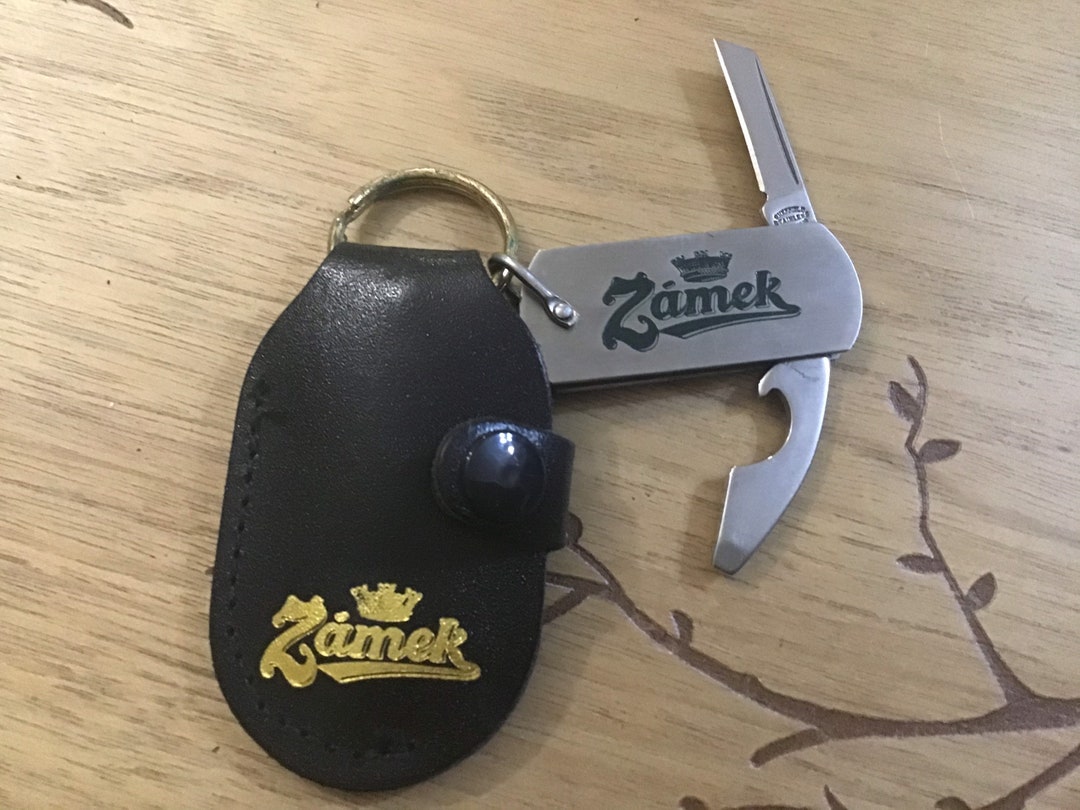 Key Ring in Black Leather Case, UNUSED, Marked as Shown - Etsy