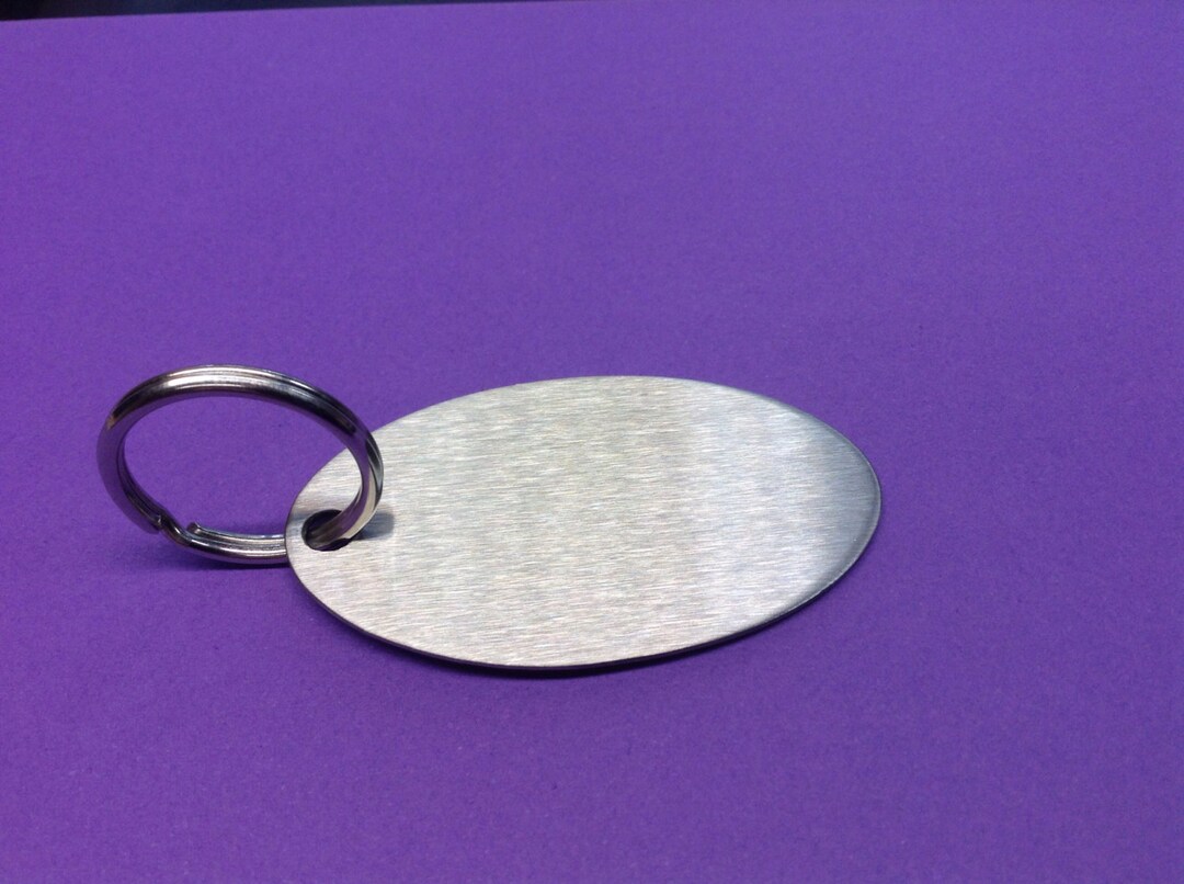 Batch of "10”stainless Steel Oval Key Tags With 25mm Split Ring Mm ...