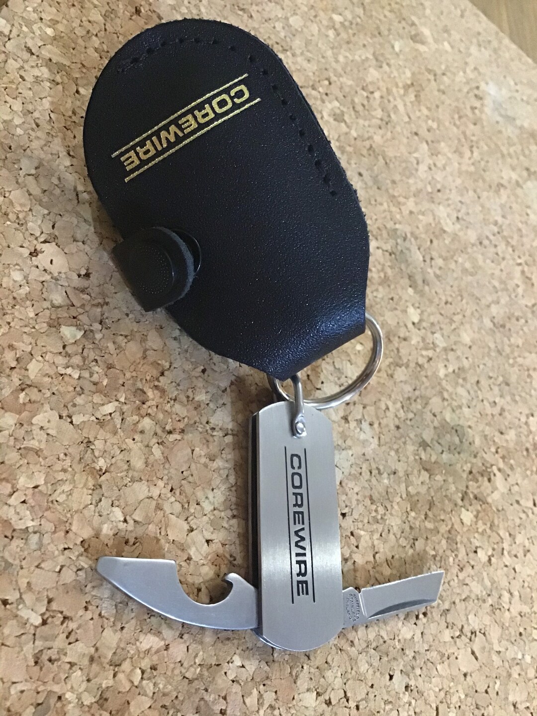 Key Ring Tool in Black Leather Case UNUSED Marked as Shown - Etsy